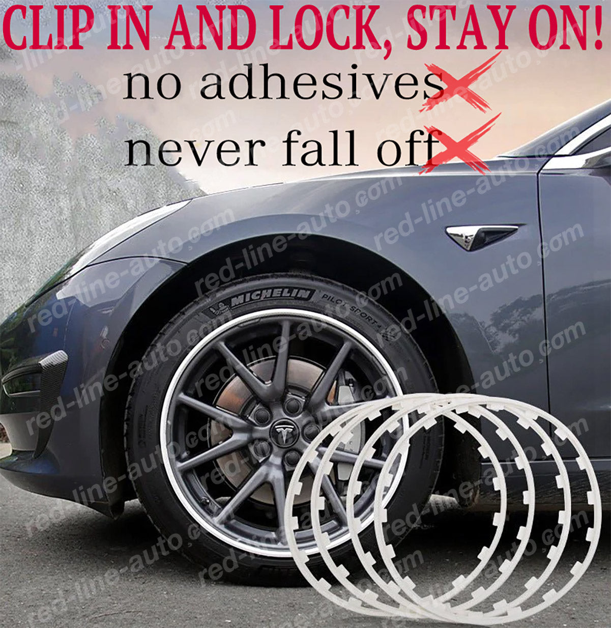 ROBUST Clip-in and Lock Alloy wheel Kerb Protectors – red-line-auto